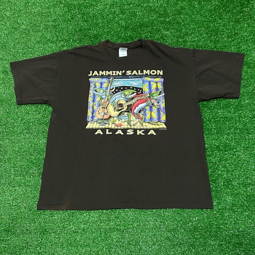 2008 Alaska "Jammin' Salmon" T Shirt (Brown) – CommonGround12